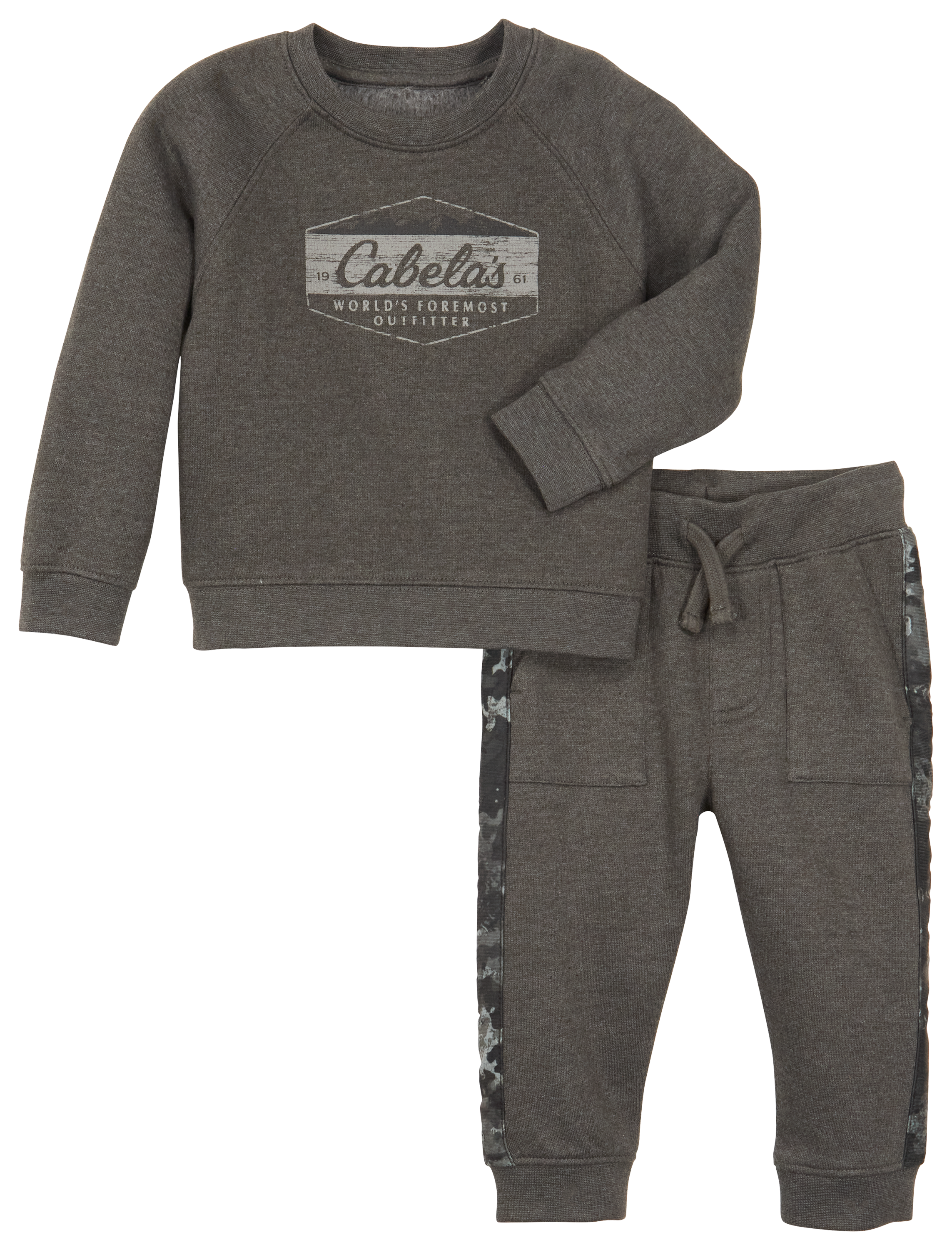 Cabela's Lockup Logo Long-Sleeve Sweatshirt and Pants Set for Babies ...